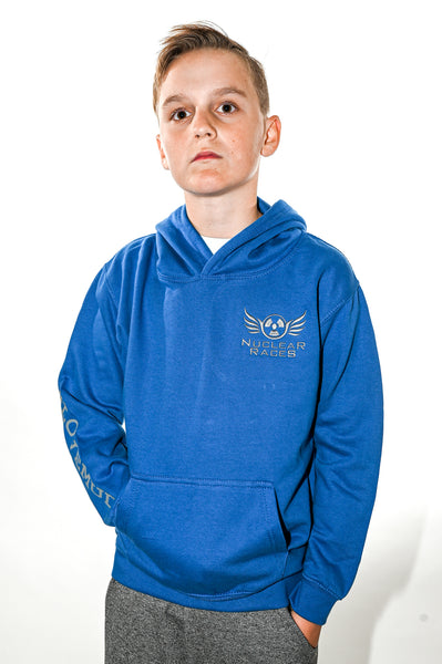 Kids Blue Nuclear Races Hoodie – The Nuclear Races